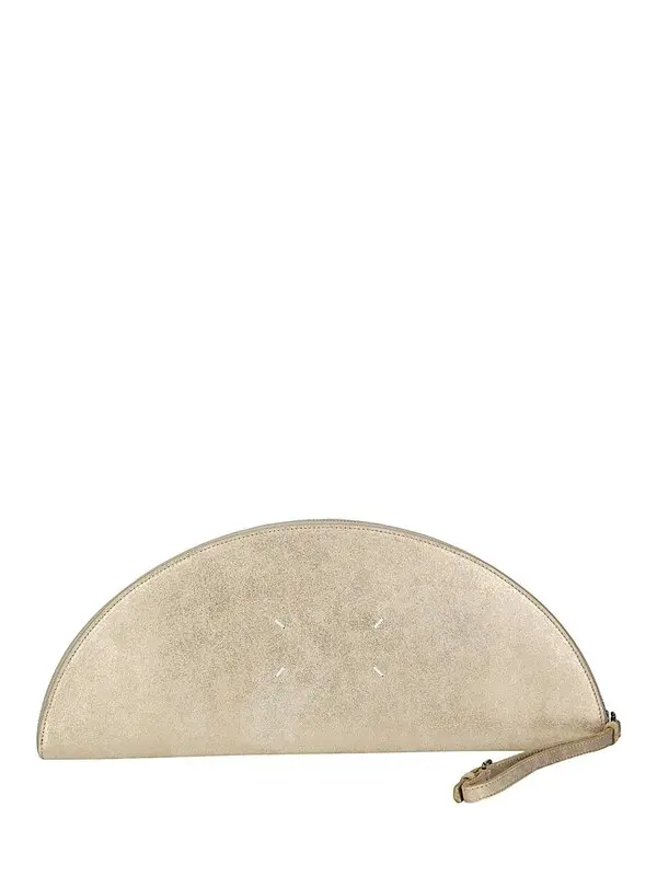 MAISON MARGIELA Half-moon Wristlet Bag - Bronze
