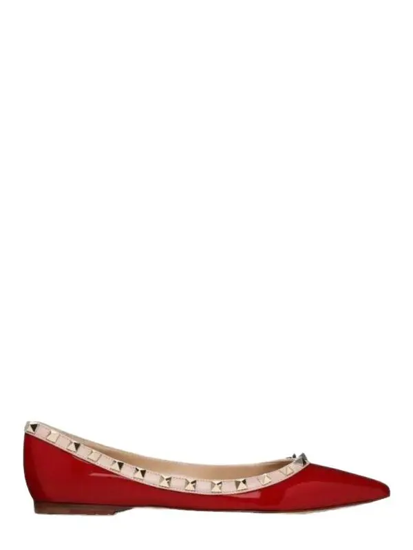 Valentino Garavani Rockstud Ballerina Flats - Red