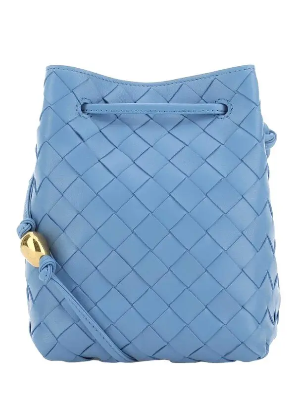 Bottega Veneta Woven Bucket Bag - Blue