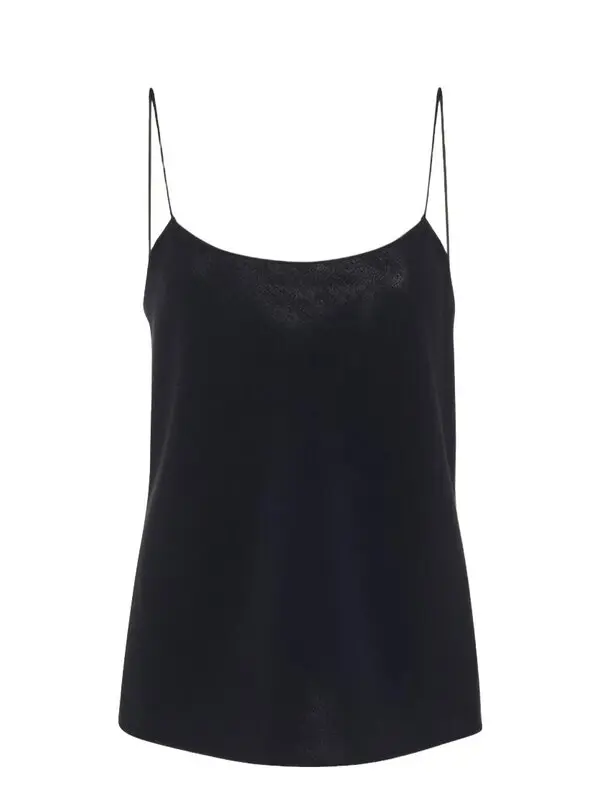 THE ROW Spaghetti Strap Tank Top - Black