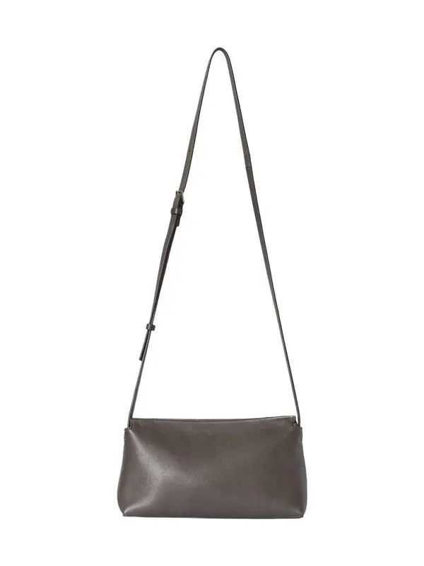 THE ROW Rene Leather Crossbody Bag - Taupe