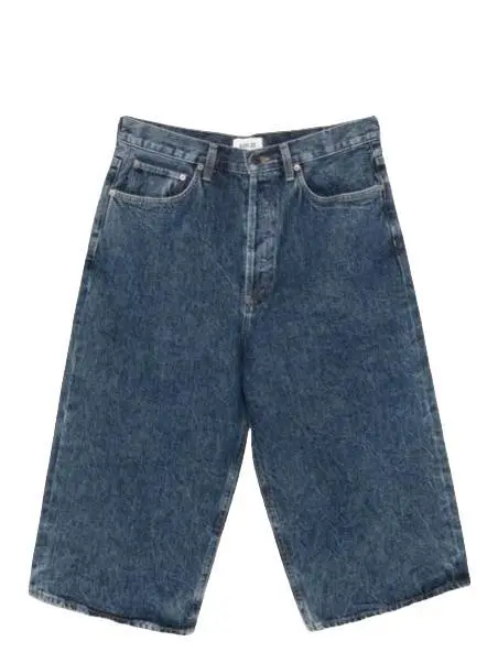 AGOLDE Beesley Buttoned Denim Shorts - Blue