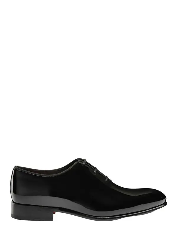 Santoni Pointed Toe Lace-up Sneakers - Black
