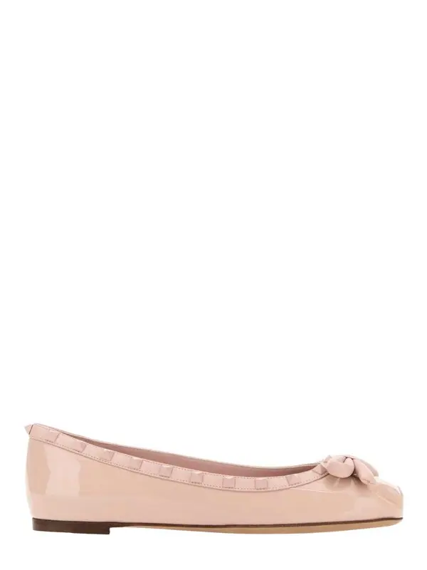 Valentino Garavani Rockstud Ballerina Flats - Nude