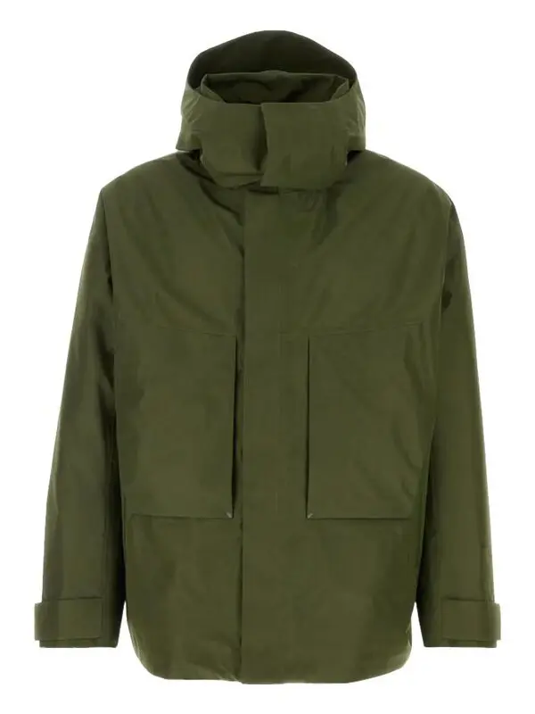 Herno Removable Hood Jacket - Green