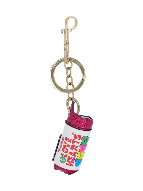 ANYA HINDMARCH Portachiavi Love Hearts Charm - Opticwhite