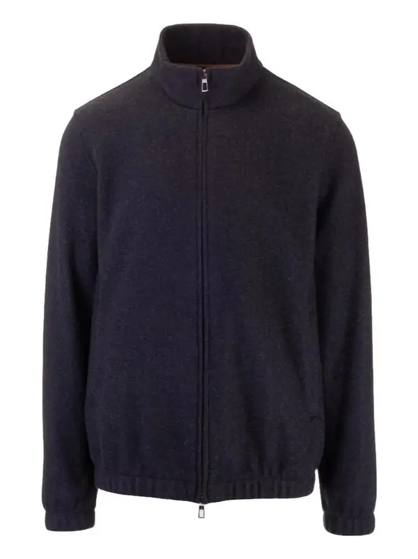 Loro Piana Standing Collar Casual Jacket - Black