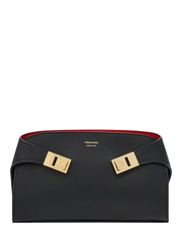 FERRAGAMO Wide Shoulder Strap Shoulder Bag - Green