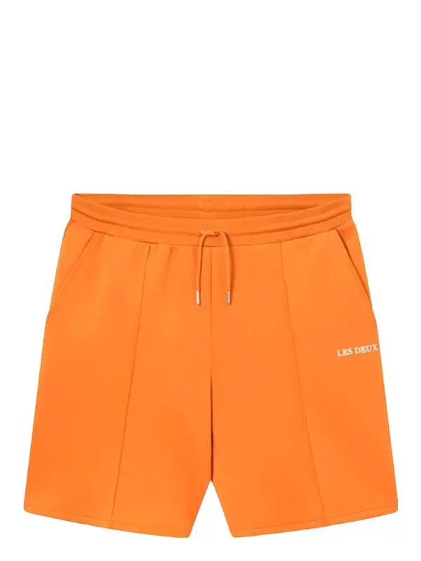 LES DEUX Logo Drawstring Shorts - Orange