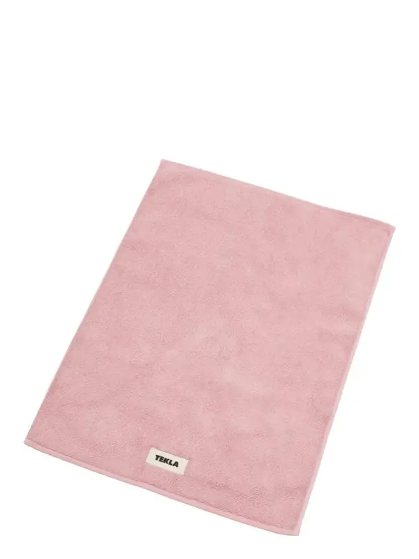 TEKLA Organic Cotton Terry Bath Mat - Pink