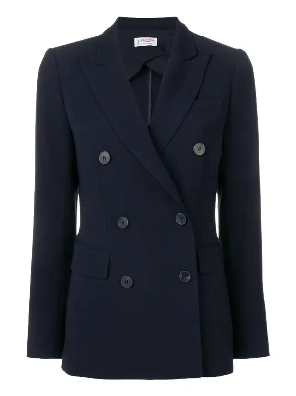 Alberto Biani Double-breasted Tailored Blazer - Black
