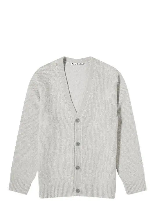 Acne Studios Long-sleeved Wool Cardigan - White