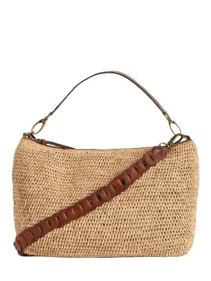 IBELIV Mihaja Raffia Shoulder Bag - Tea