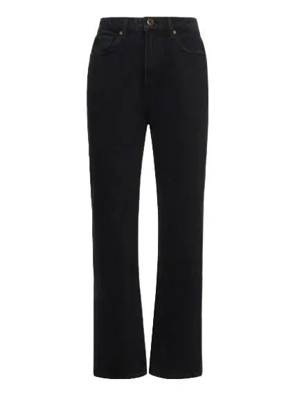 Khaite Five-pocket Denim Trousers - Black