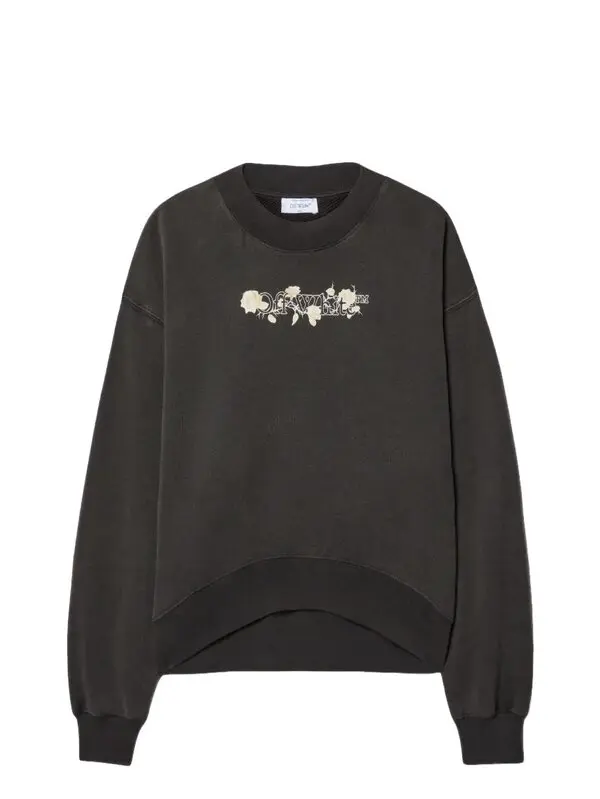Off-White Bookish Roses Sweatshirt - Black
