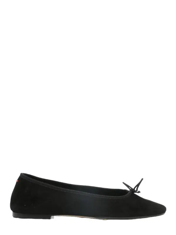 AeydĒ Ballet Flats With Bow Detailing - Black