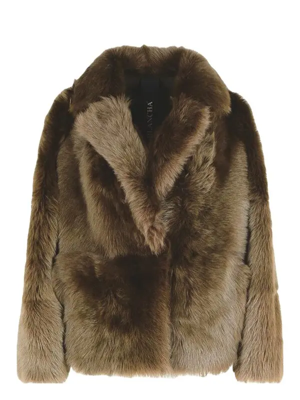 BLANCHA Toscana Shearling Jacket - Green