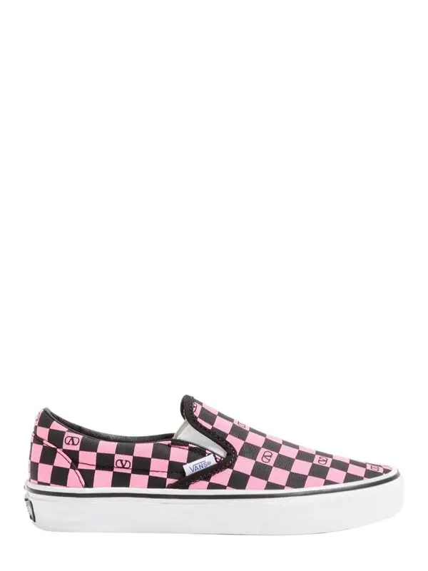 Valentino Garavani X Vans Checkerboard Slip-on Sneakers - White