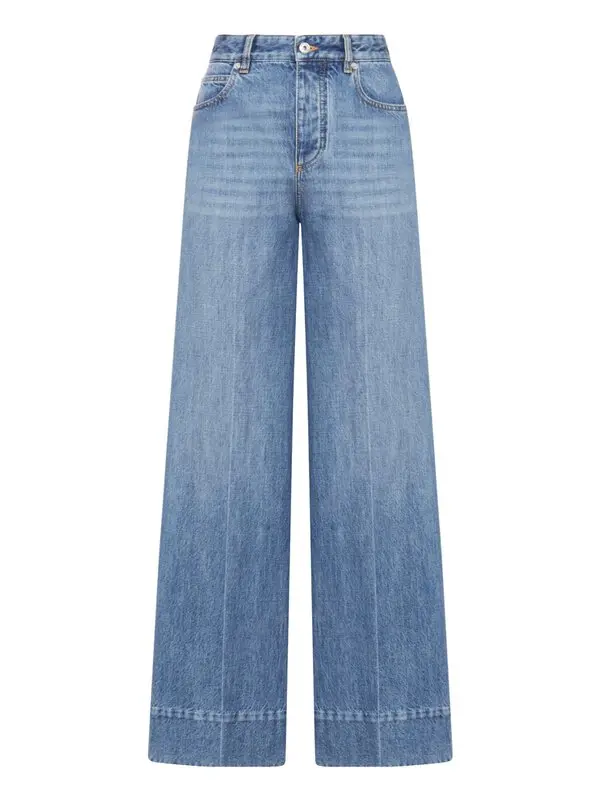 Bottega Veneta Mid-rise Palazzo Jeans - Medium Blue