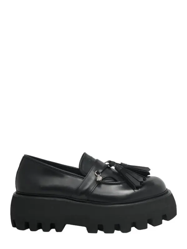 Alexander McQueen Skull Tassel Loafers - Black