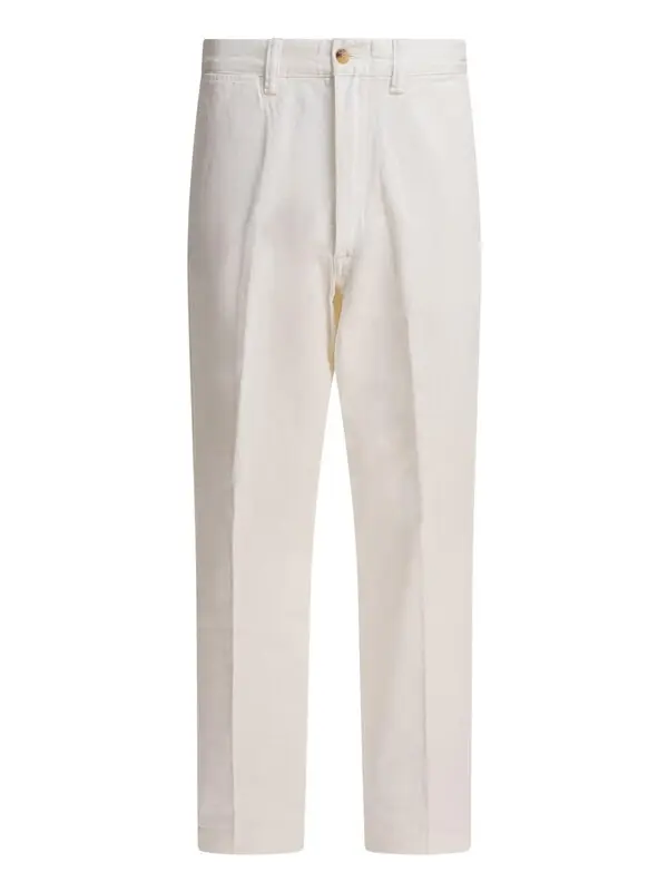 Polo Ralph Lauren Pleated Wide-leg Trousers - White