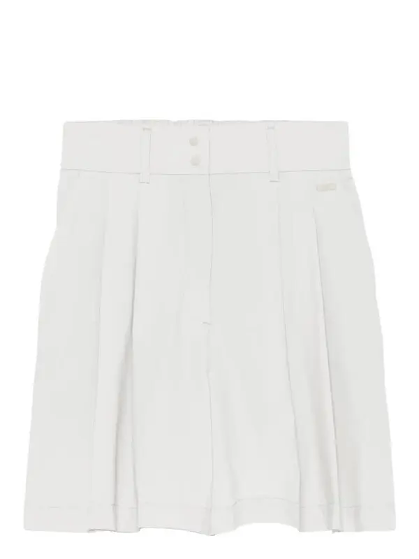 Herno Tailored Shorts With Elasticated Waistband - White