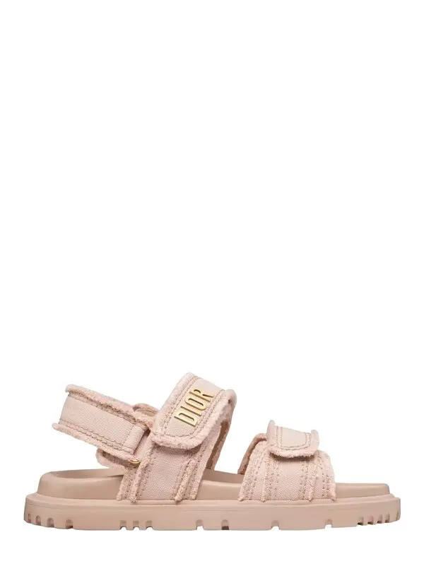 Dior Logo Strap Sandals - Nude