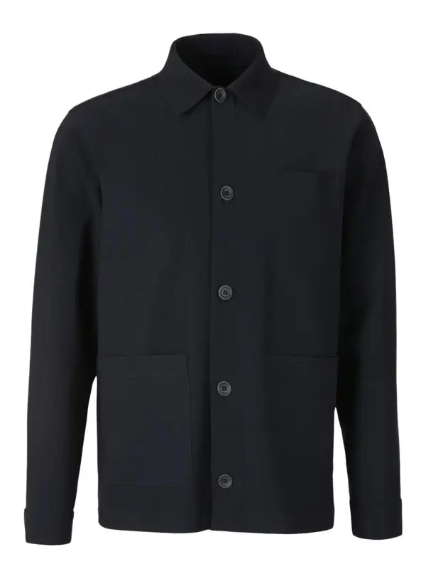 Herno Long-sleeved Casual Jacket - Navy Blue