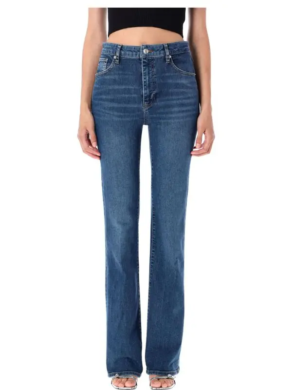 FRAME High-waist Flared Jeans - Blue