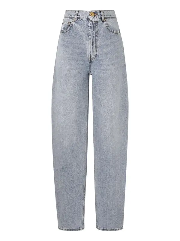 Zimmermann Natura Oversized Barrel Jeans - Gray