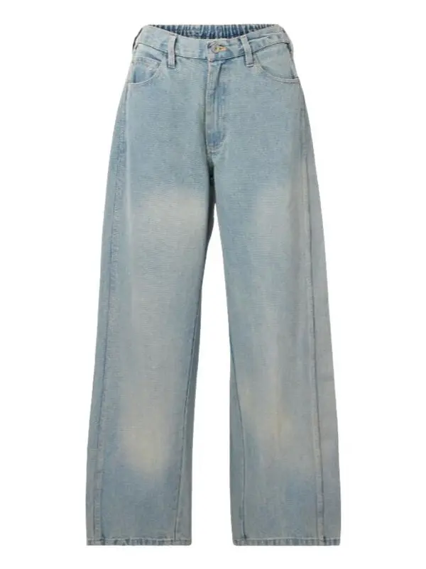 Sea High-waisted Wide-leg Jeans - Gray