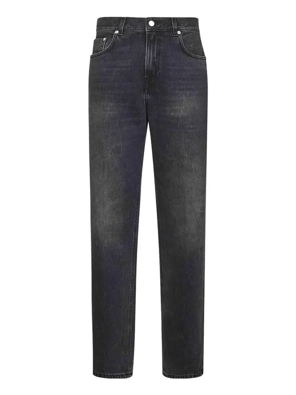 HAIKURE Boyfriend Straight-leg Jeans - Black