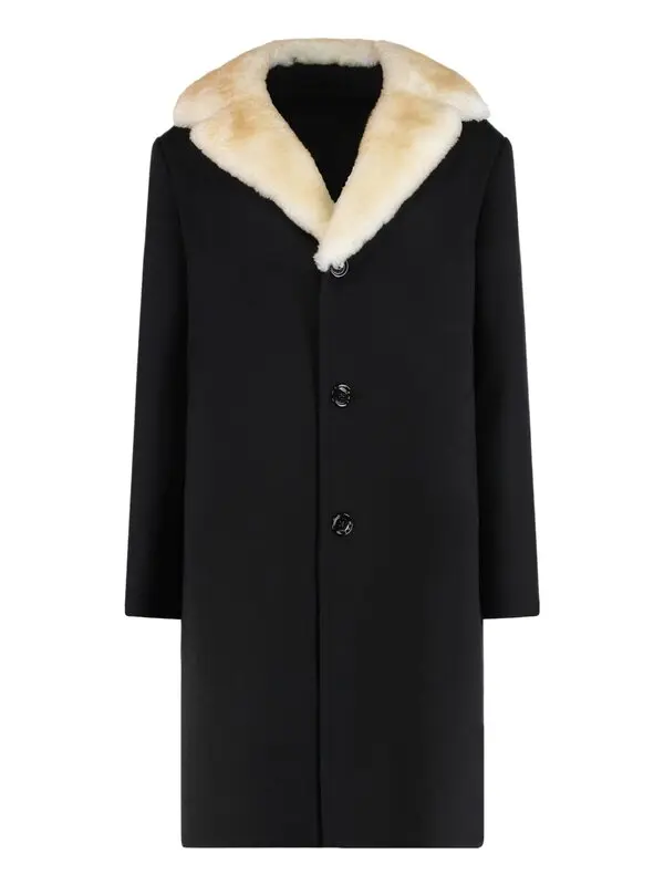 Celine Long Sleeved Coat - Black