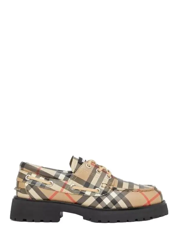 Burberry Signature Check Lace-up Shoes - Multicolor