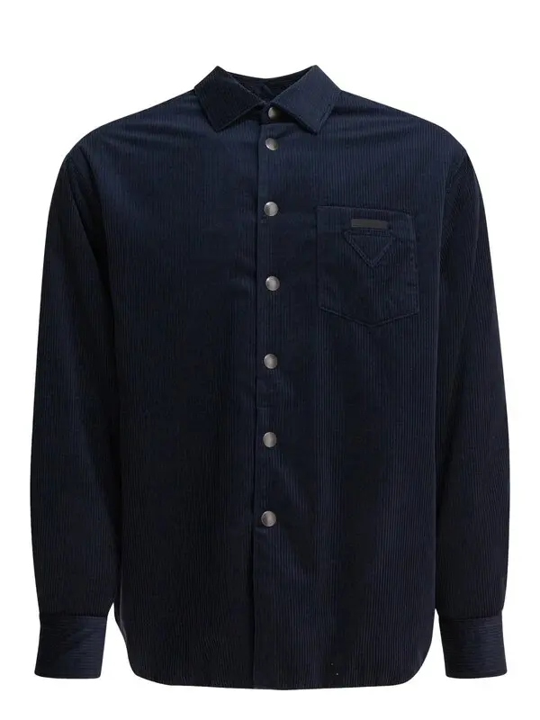 Prada Corduroy Shirt - Blue