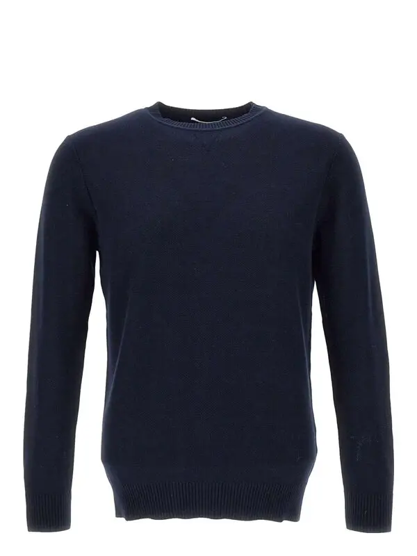 KANGRA Honeycomb Knit Sweater - Blue