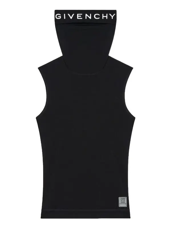 Givenchy Sleeveless Balaclava Top - Black