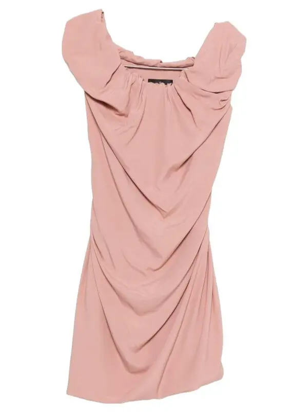 VIVIENNE WESTWOOD Sleeveless Dress With Pleated Details - Pink