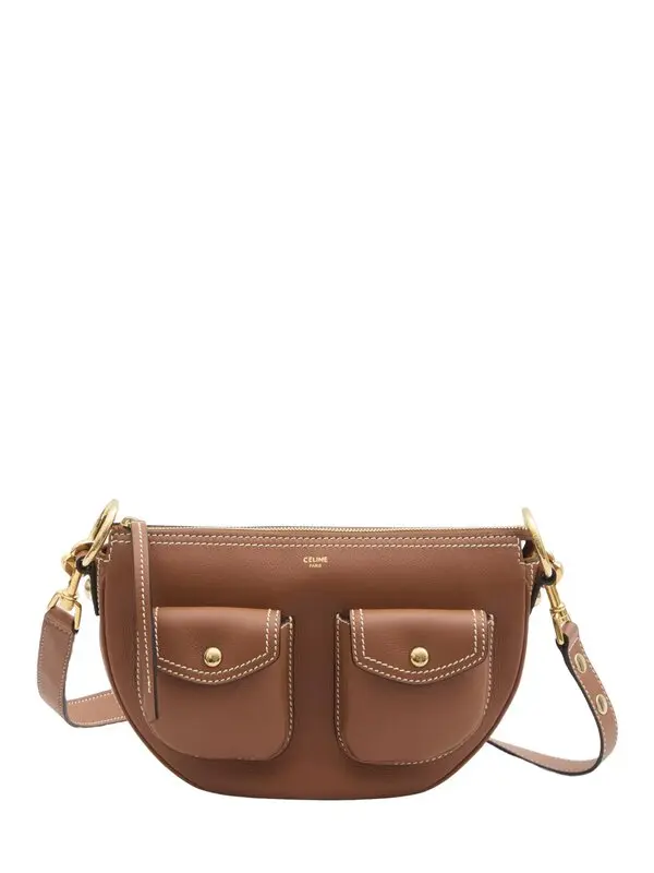 Celine Zip-open Shoulder Bag - Tan