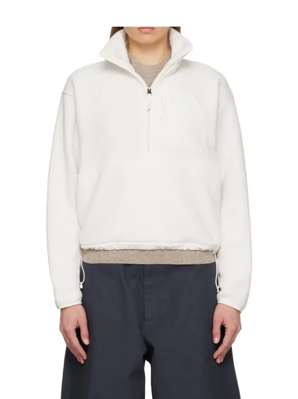 The North Face Yumiori Off Peak Half-zip Fleece Hoodie - Sand Dune White