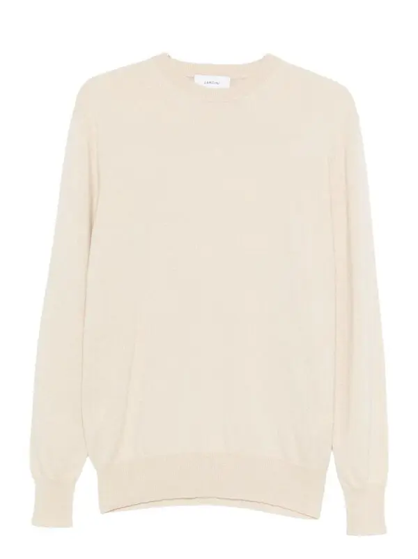 LARDINI Long Sleeved Crewneck Jumper - White