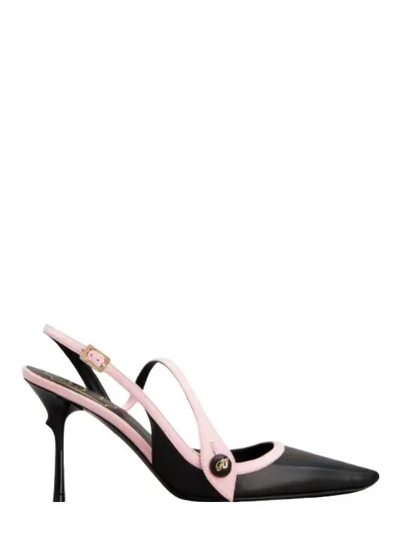ROGER VIVIER Rose Vivier Slingback Pumps - Black, Pink