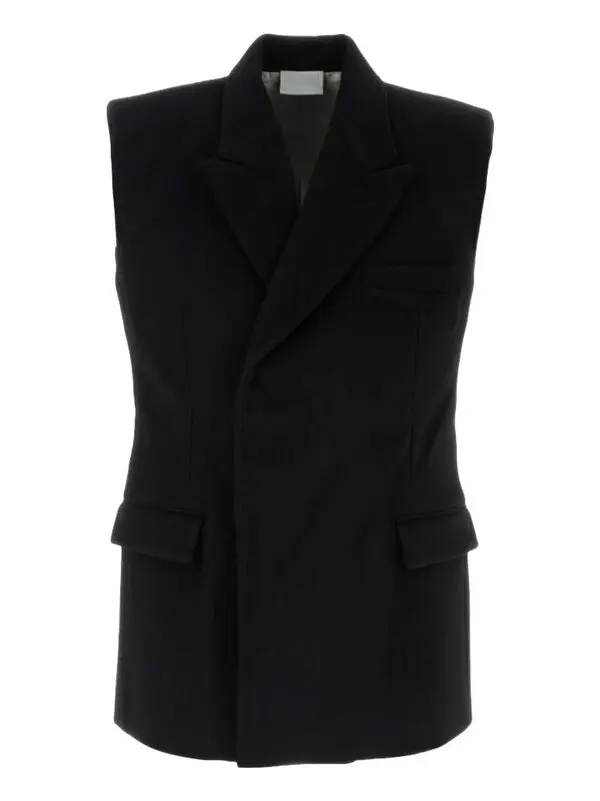 VTMNTS Sleeveless Wool Jacket - Black