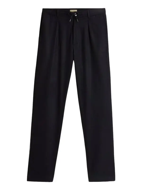 Woolrich Pleated Drawstring Trousers - Black