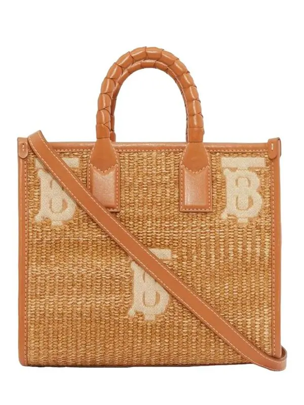 Burberry Freya Mini Tote Bag - Brown