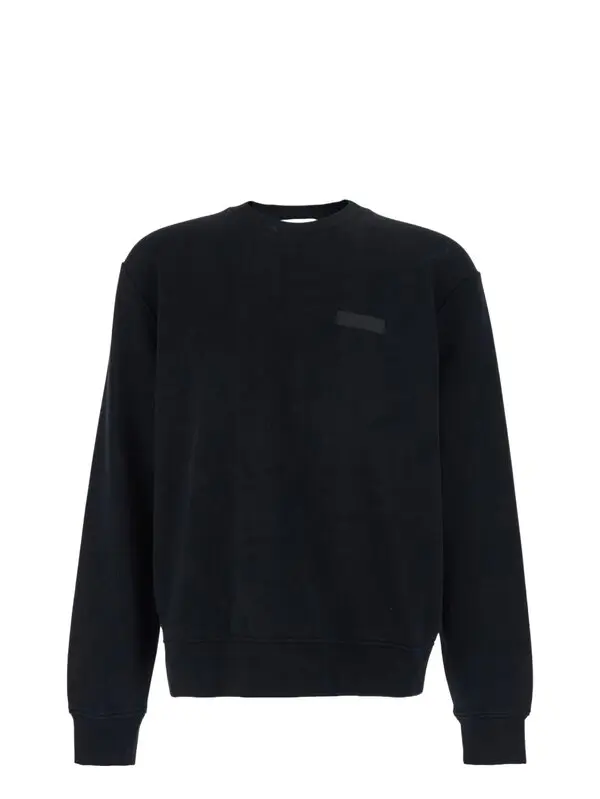 Givenchy Logo Patch Crewneck Sweatshirt - Black