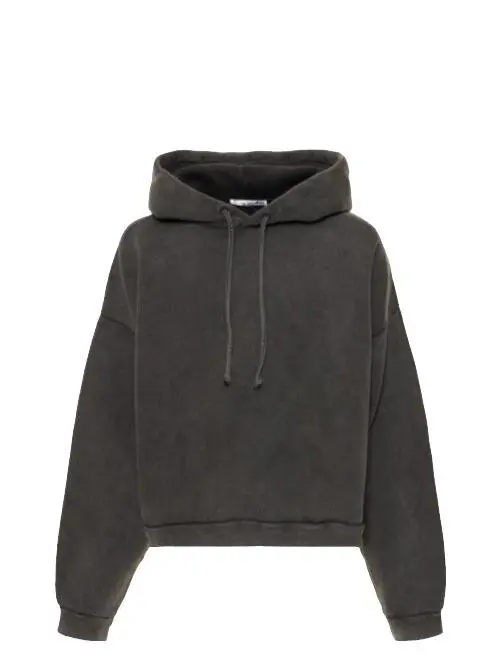 Acne Studios Logo Hooded Sweater - Black