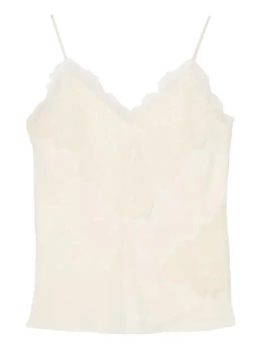 RÓHE Lace-trim Camisole Top - White