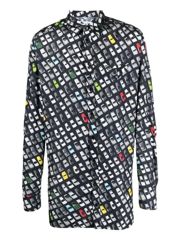 Bottega Veneta Allover Print Shirt - Black