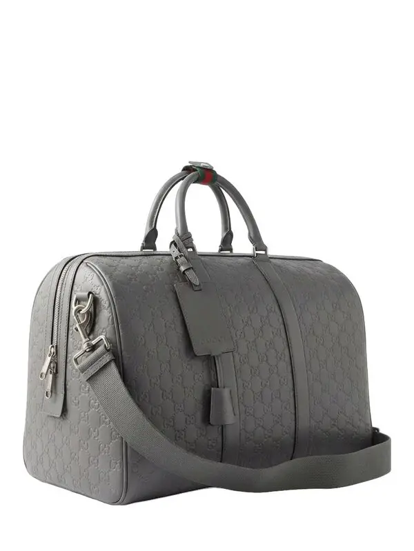 Gucci Gg Emblem Medium Duffle Bag - Grey
